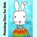BUNNY in a COZY Sweater Kids Art Lesson | Easy Step-by-step Drawing and ...