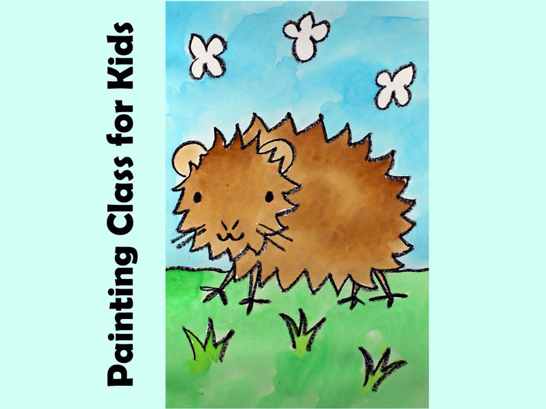 CUTE GUNIEA PIG Kids Art Lesson | Step-by-step Drawing & Watercolor ...