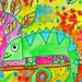 CHAMELEON | Kids EASY Art Lesson Step-by-step Drawing & Watercolor ...
