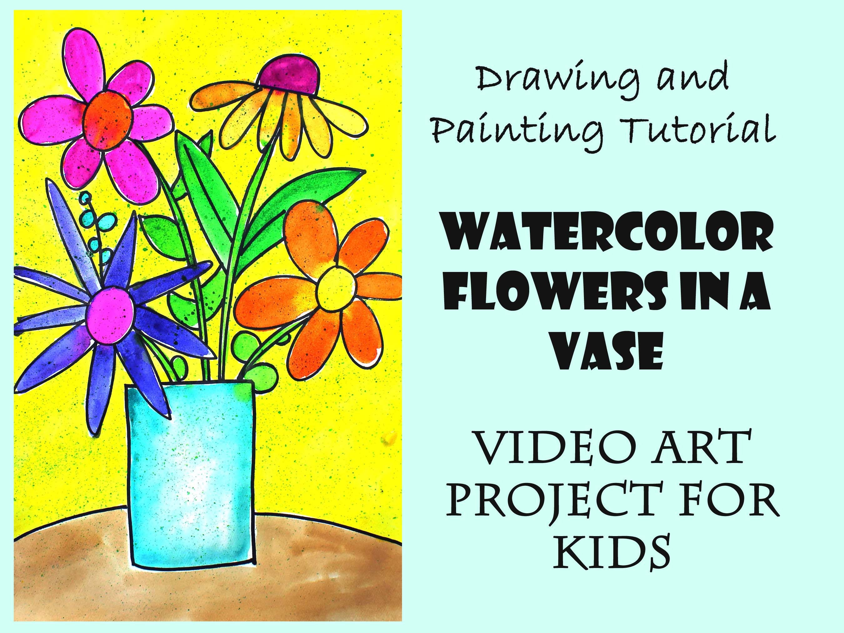 Vase Drawing For Kids