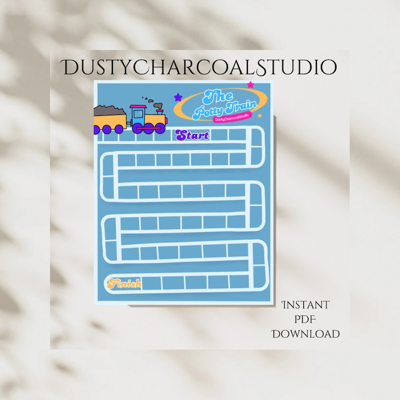 The Potty-train, Potty Training Chart, Tools for Potty Training - Etsy