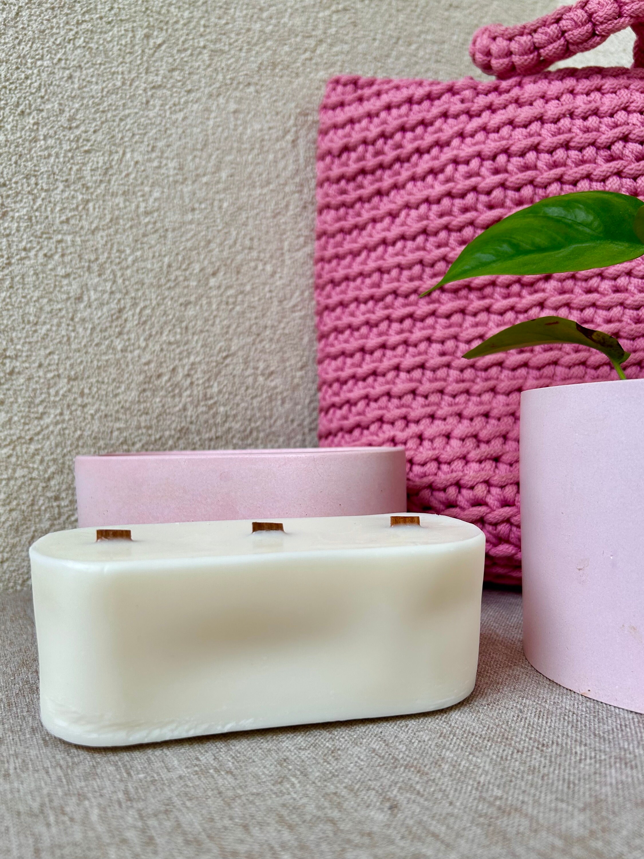 Three Wick Oval Candle Refill, Scented Soy Wax Eco Friendly Inner ...