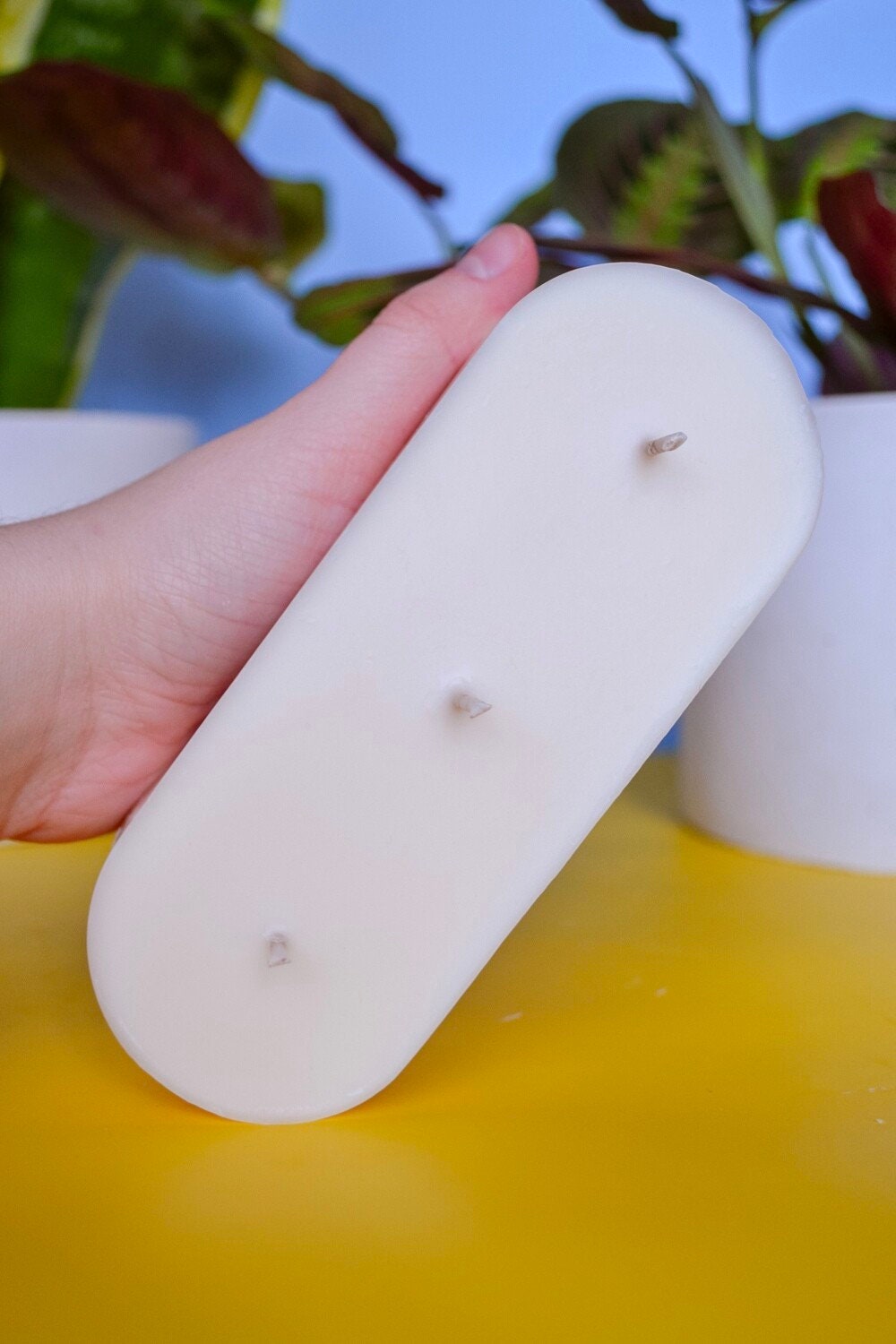 Three Wick Oval Candle Refill, Scented Soy Wax Eco Friendly Inner ...