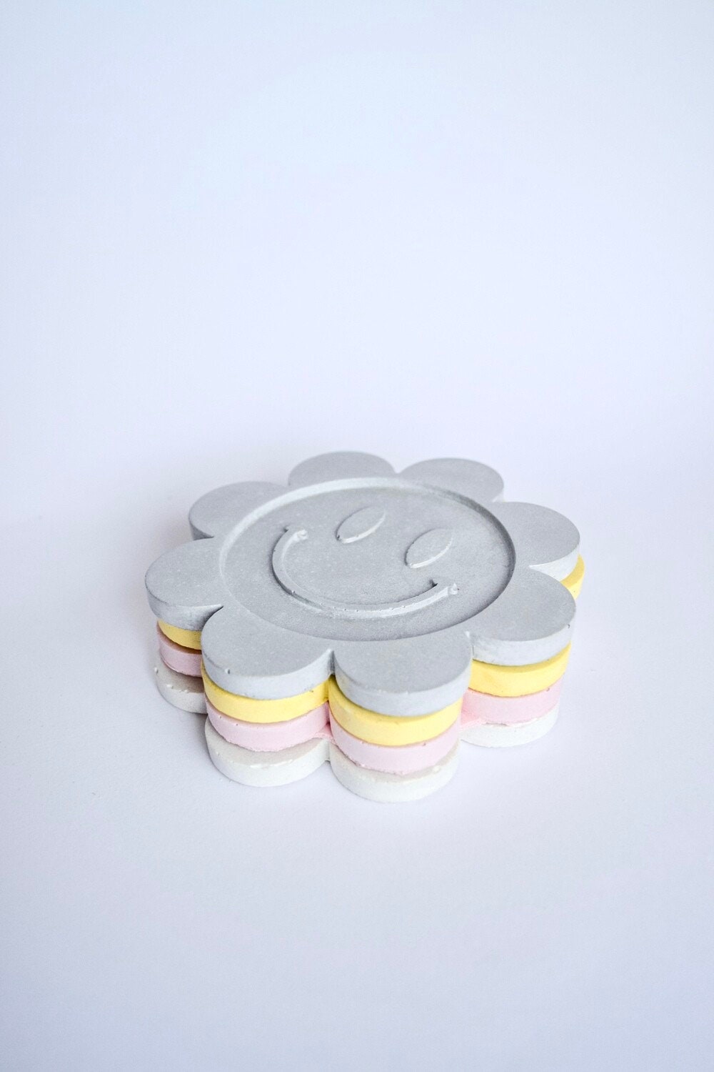 Smiley Face Emoji Coaster, Happy Face Trinket Tray, Cheerful Home Decor ...