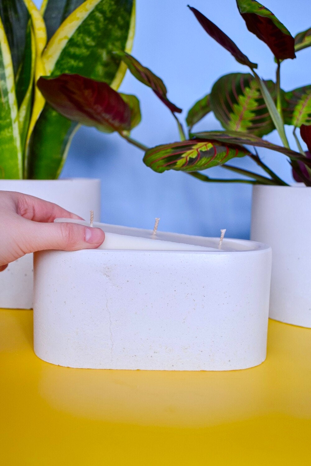 Three Wick Oval Candle Refill, Scented Soy Wax Eco Friendly Inner ...