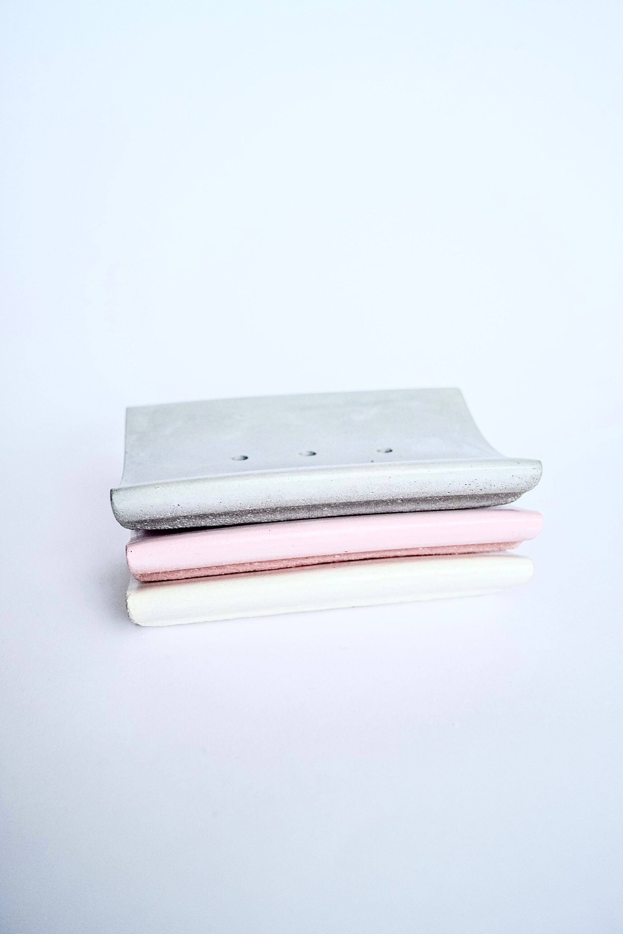 Concrete Soap Dish With Drainage, Square Soap Holder, Minimal Cement ...