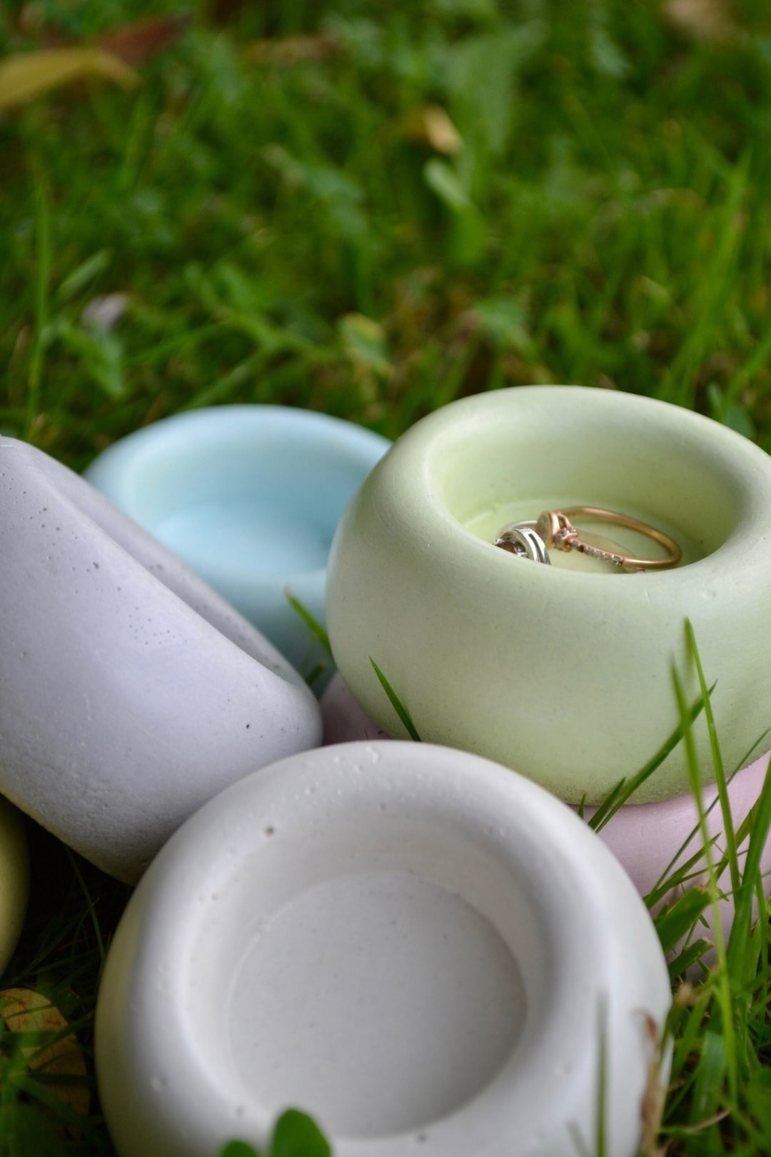 Small Ring Dish, Mini Ring Holder, Bubble Jewelry Tray, Tiny Earrings ...