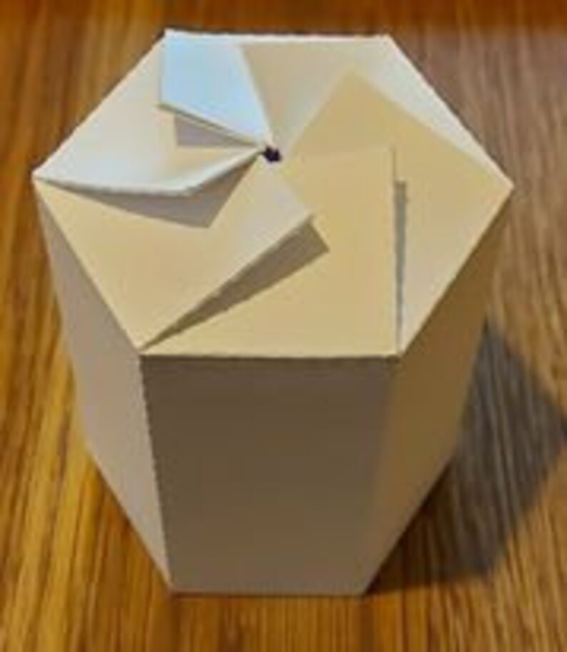 6 Side Polygon Box SVG Cut Files - Etsy