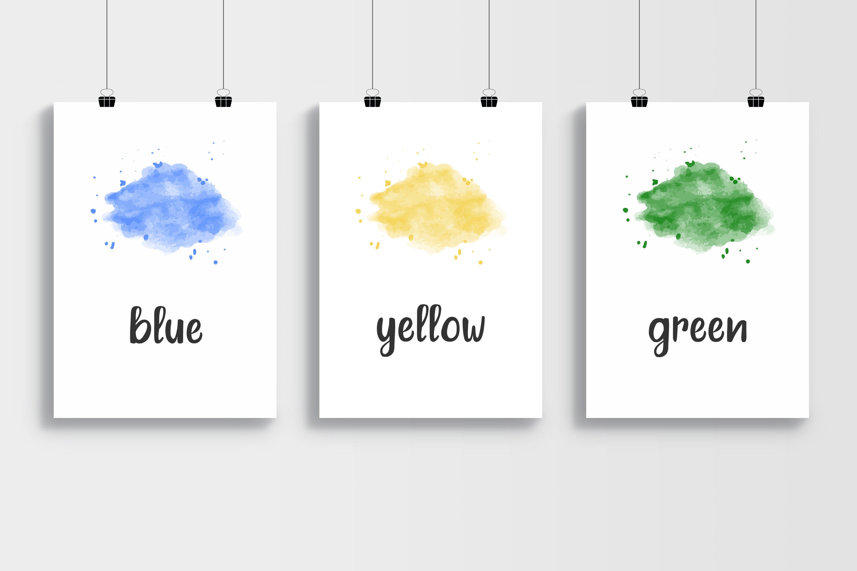 Color Flashcards Digital Download Printable Flashcards Preschool ...