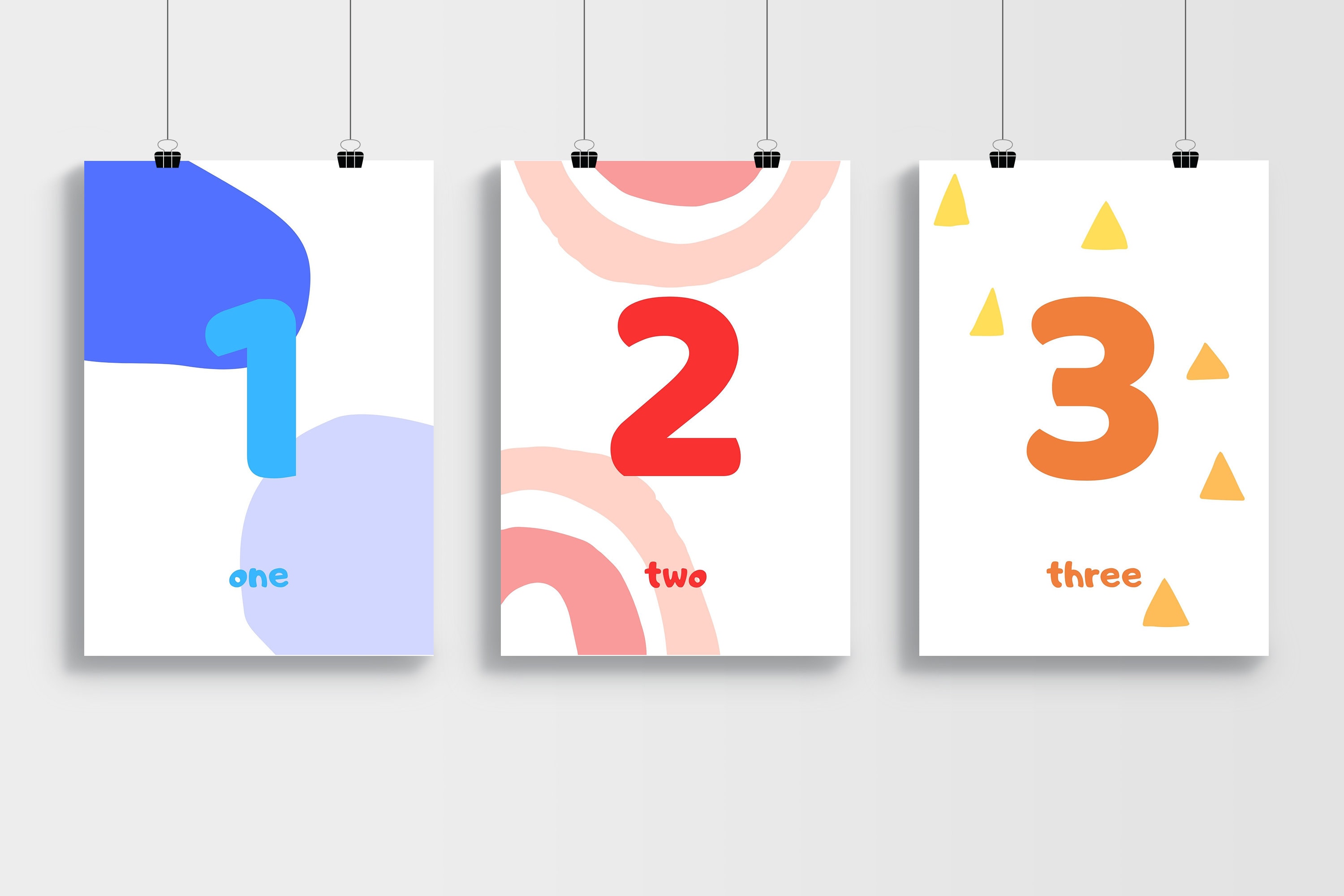 Minimalist Number Flashcards Toddler Activity Montessori Flashcards ...