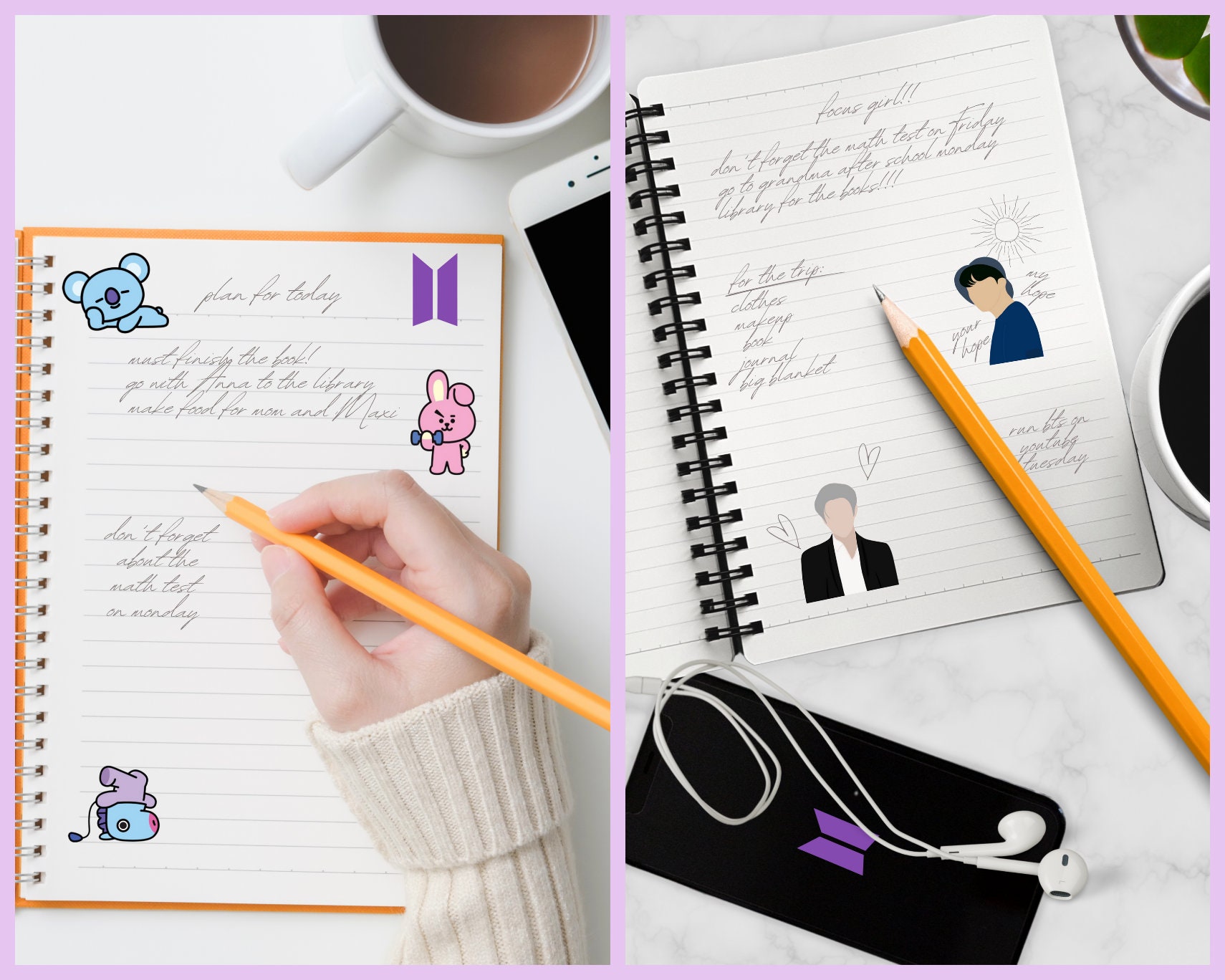 BTS BT21 STICKERS, Downloadable and Printable Stickers, BT21 Stickers ...