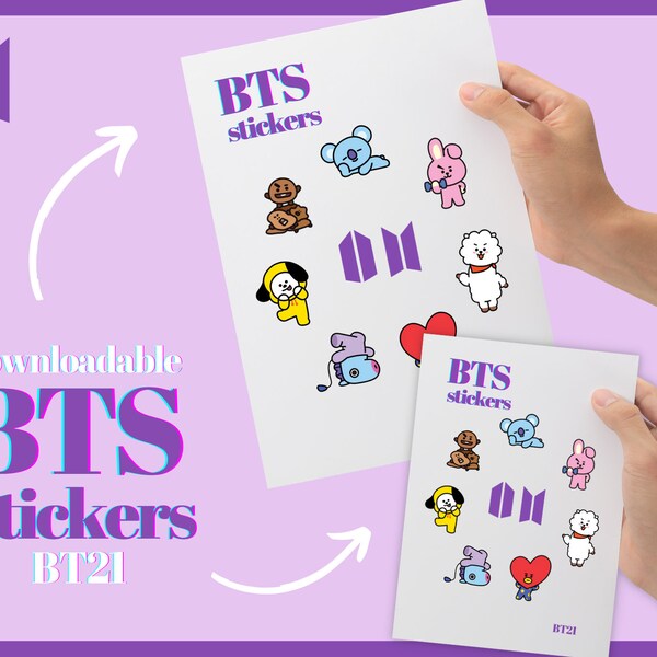 Bt21 Sticker - Etsy