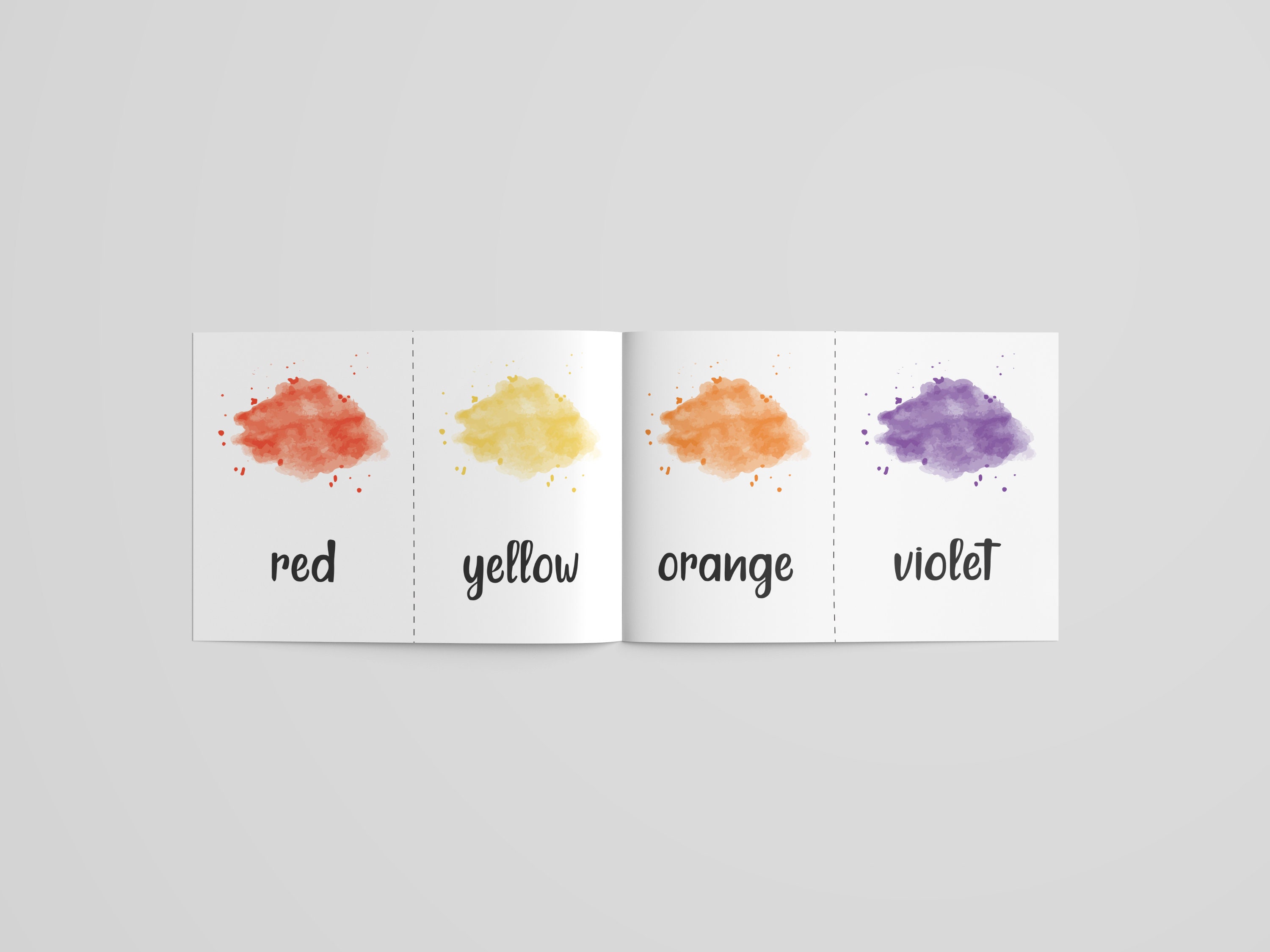 Color Flashcards Digital Download Printable Flashcards Preschool ...