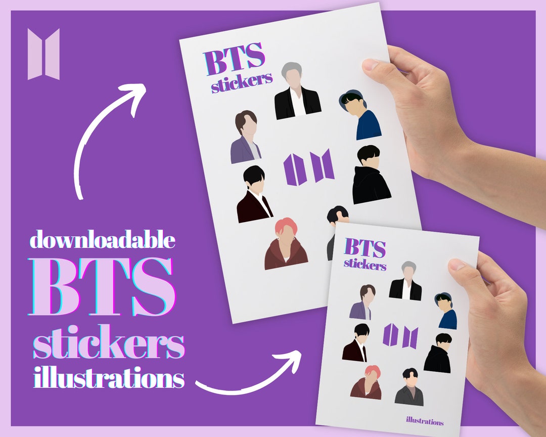 Bts Stickers, Downloadable And Printable Stickers, Stickers With