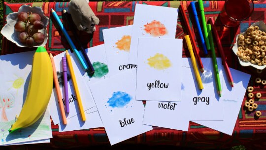 Color Flashcards Digital Download Printable Flashcards Preschool ...