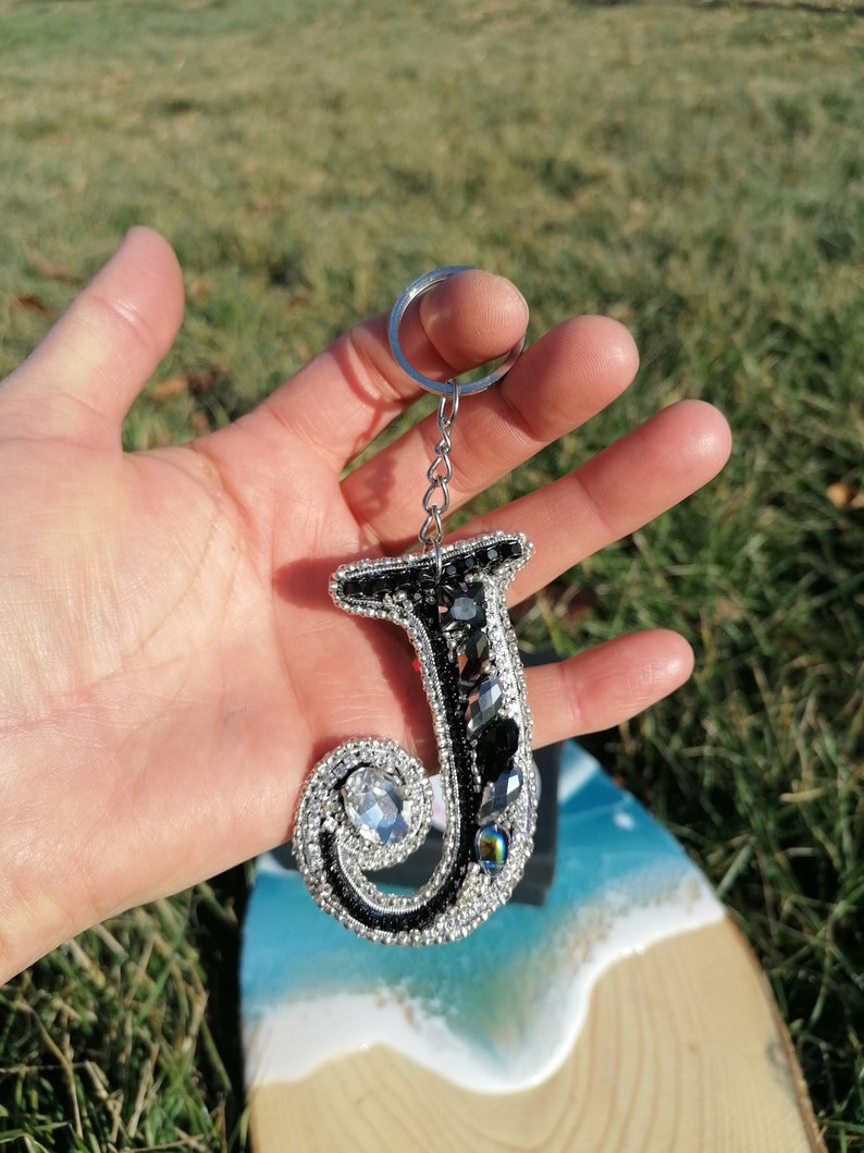Hanmade Keychain Jcute Initial Keychaincar Key - Etsy