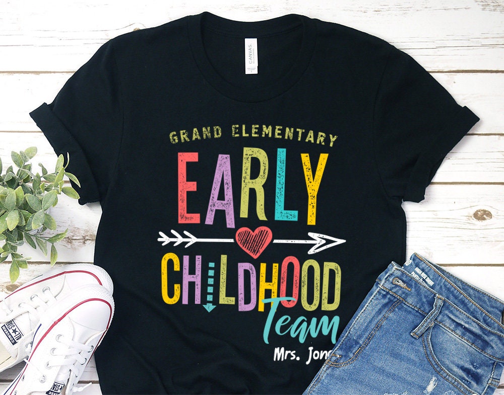 Early Childhood Teacher Team Shirt Print SVG- Teacher Crew Shirts Print ...