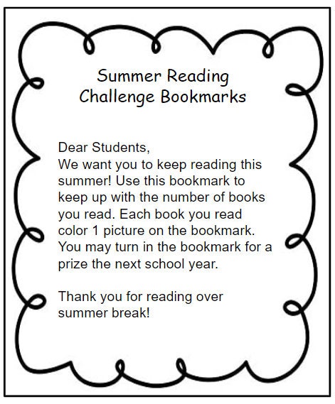 Summer Reading Challenge Bookmarks - Etsy