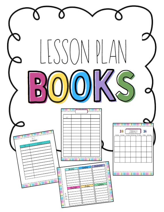 Doodle Lesson Plan Book Pages - Etsy