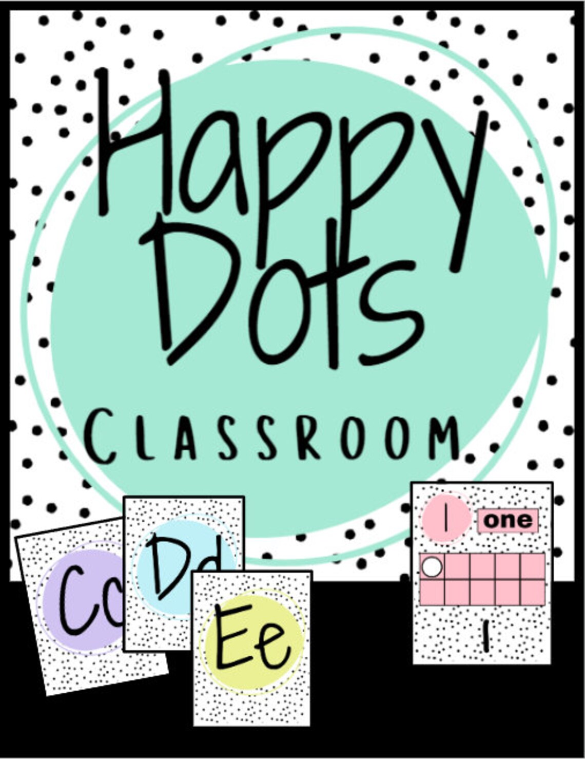 Happy Dots Pastel Classroom Design - Etsy