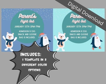 Family Night Flyer | Etsy