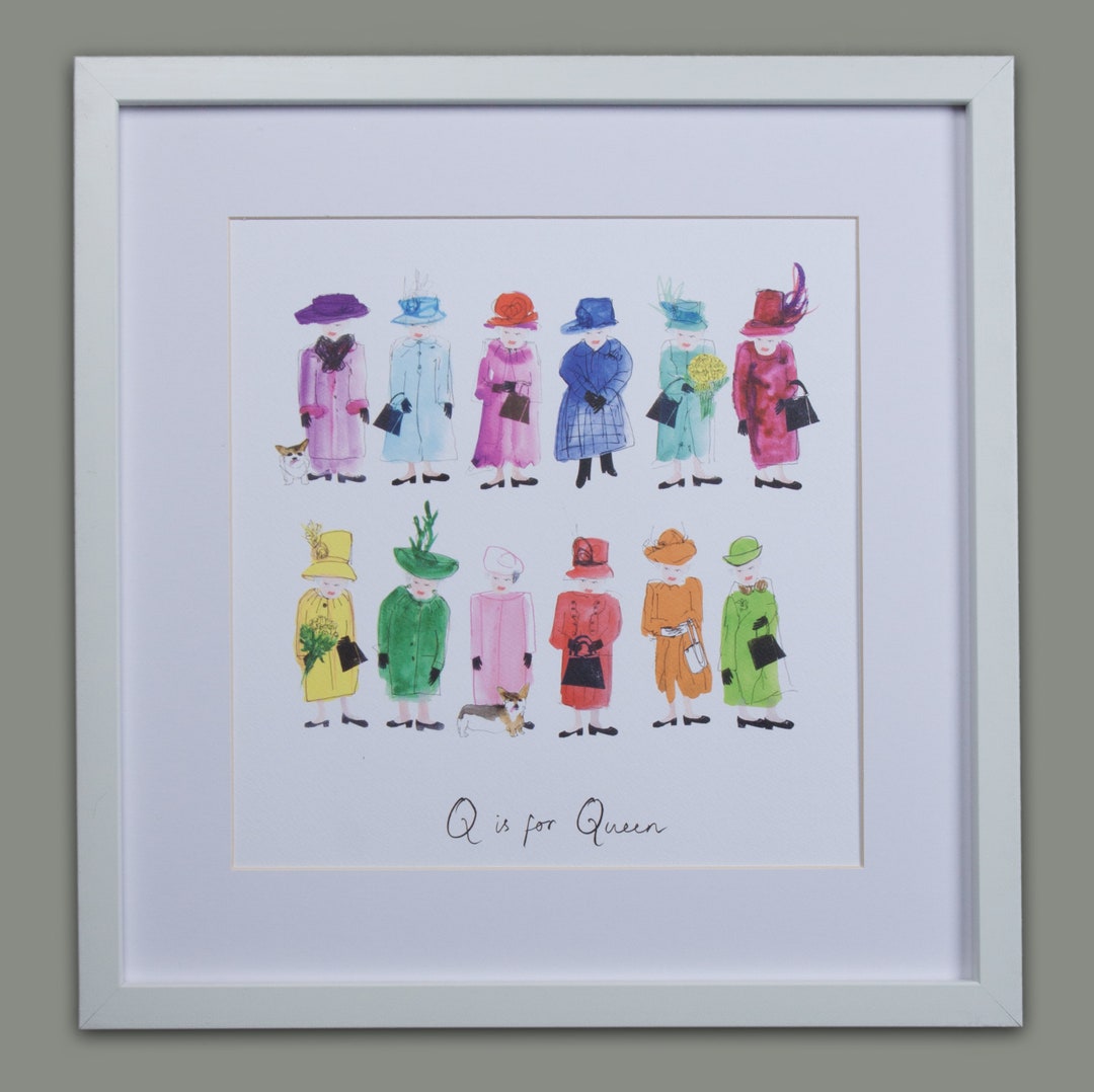 Queen Elizabeth II Art Print - Etsy