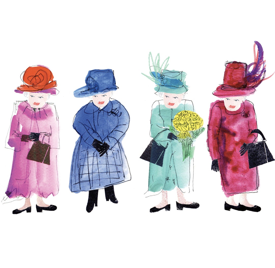 Queen Elizabeth II Art Print - Etsy