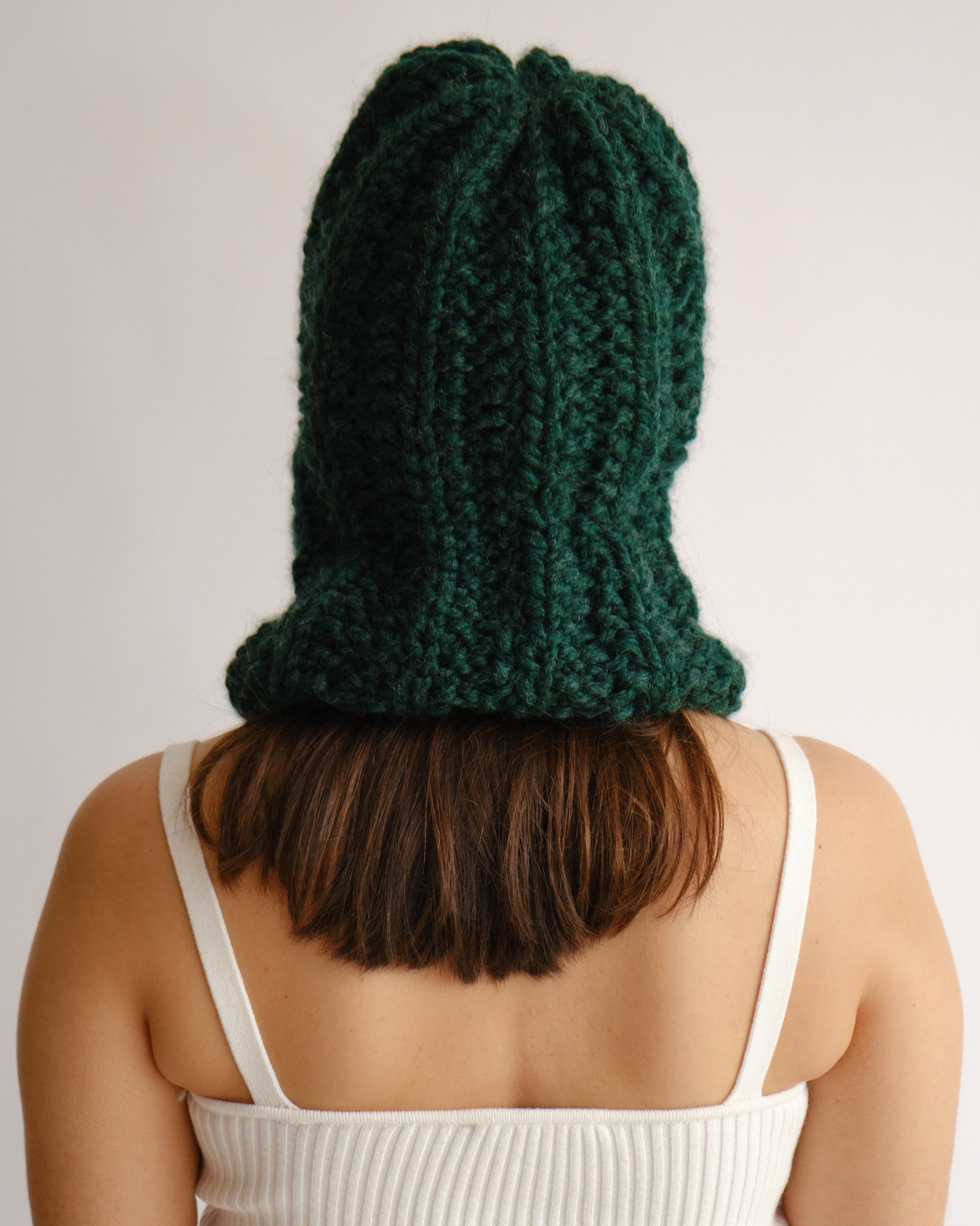 Emerald Green Wool Balaclava Handmade Chunky Balaclava Hand | Etsy