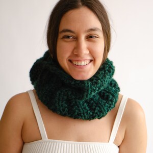 Emerald Green Wool Balaclava, Handmade Chunky Balaclava, Hand Knit Over ...