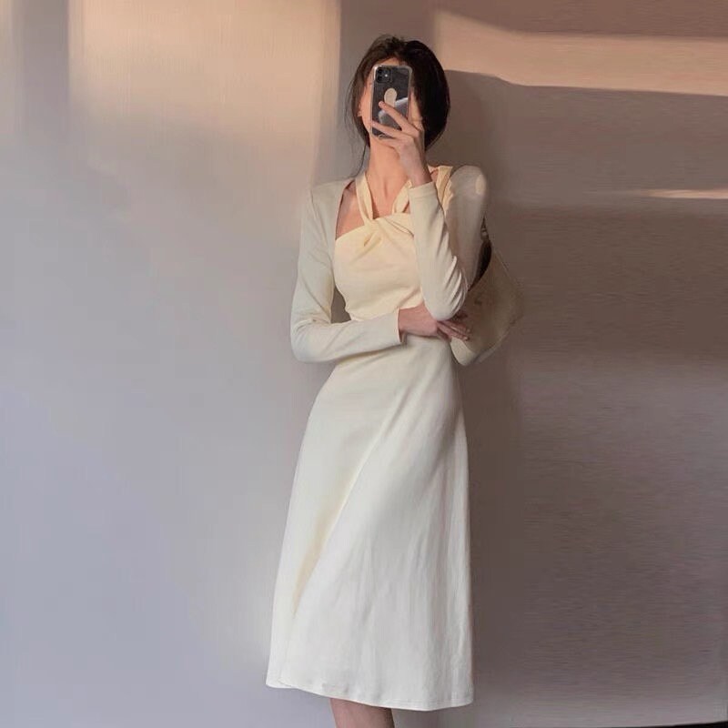 Long Sleeve Midi Dress by Daisy Clothing Knitted Cotton Occasion ...