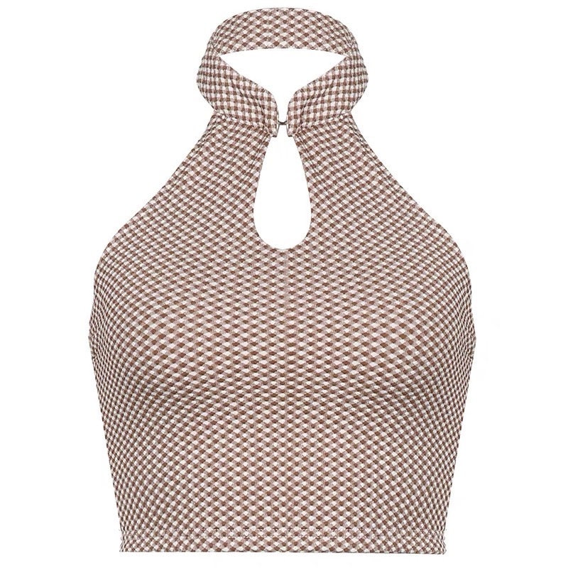 Elegant Women Sleeveless Crop Top - Sexy off the Shoulder Backless ...