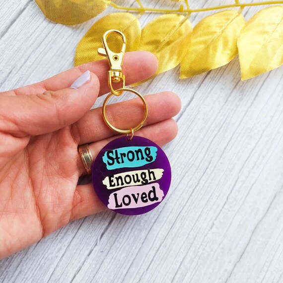 Positivity Key Ring Mental Health Keyring Positivity Gift - Etsy