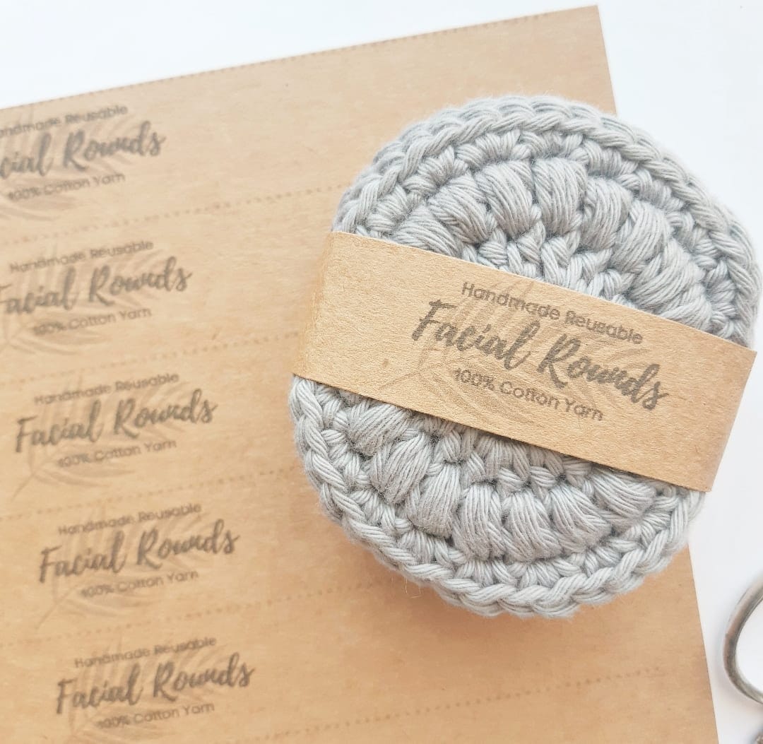 PRINTABLE Facial Rounds / Strap Wrap Labels - DIY Packaging ...