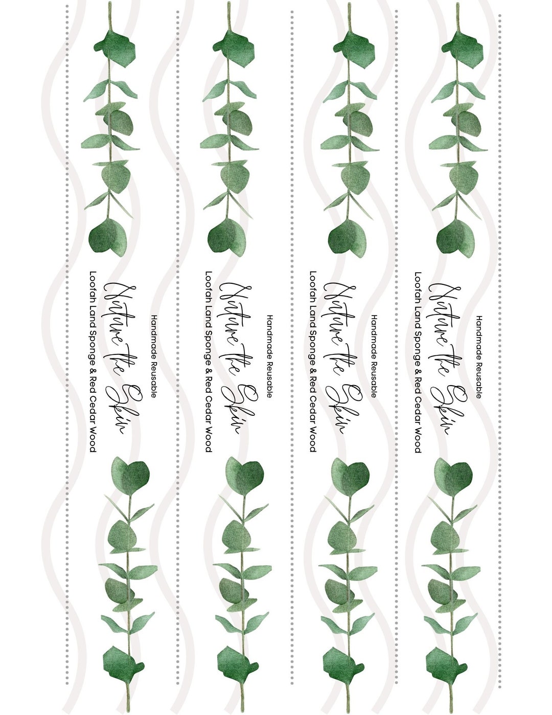 Packaging for Half Loofah Land Sponge Exfoliating Brushes - Etsy