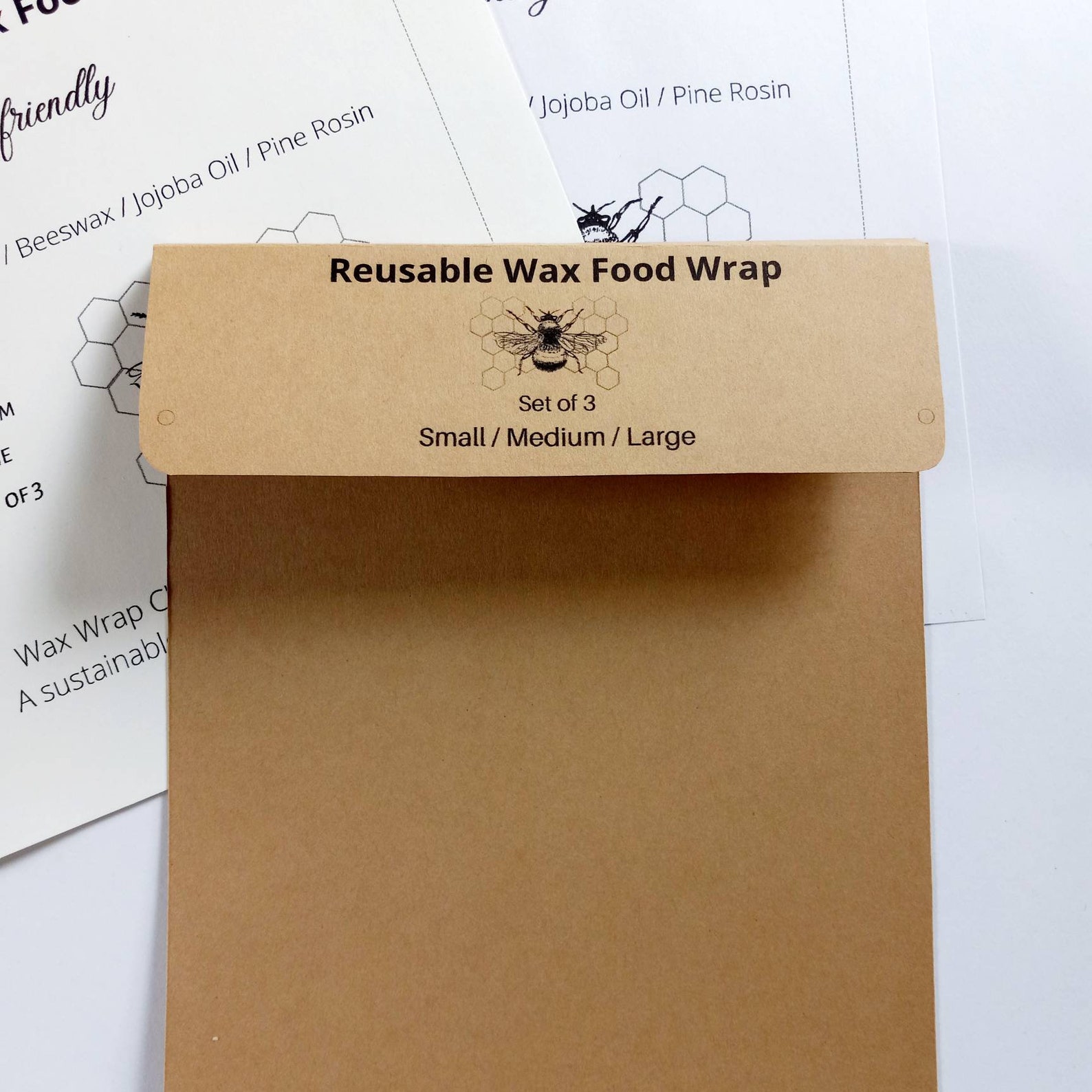 Back Spine and Front Fold Over Flap With Side Thread Knot Anchors to ...