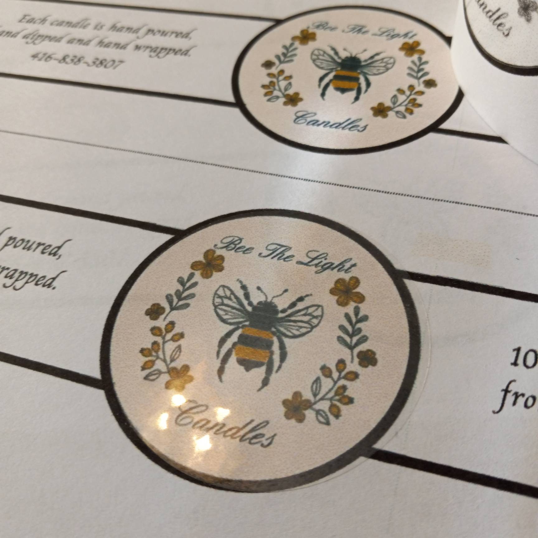 PRINTABLE Wrap Packaging for Pillar Wax Candles Client - Etsy Canada