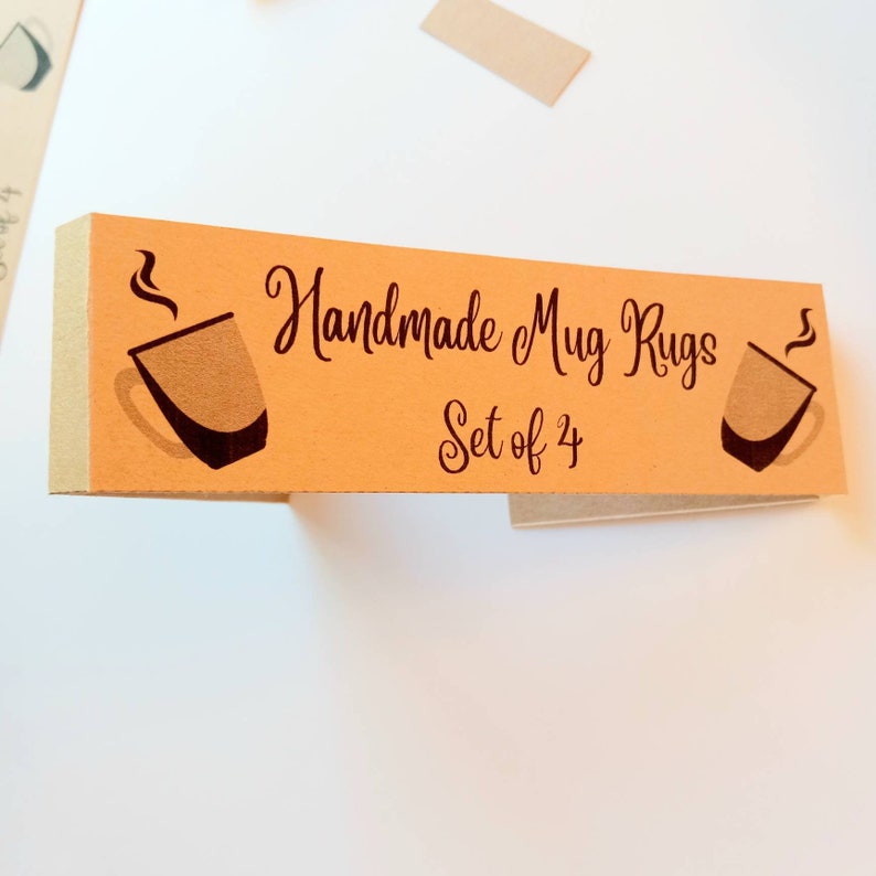 PRINTABLE cheermugs Template, Mug Rug Tags / Wrap Labels DIY Product ...