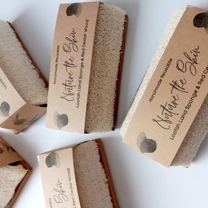 Packaging for Half Loofah Land Sponge Exfoliating Brushes - Etsy