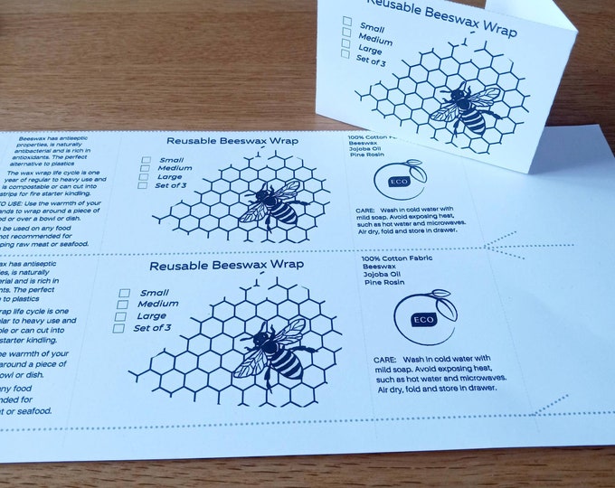 PRINTABLE DIY Beeswax Box Kit Wrap or Box Belt Packaging - Etsy Canada