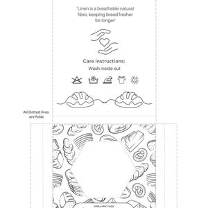 Printable Linen Bread Bag Packaging: DIY Desk Top (PDF Download) - Etsy