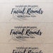 PRINTABLE Facial Rounds / Strap Wrap Labels DIY Packaging Downloadable ...