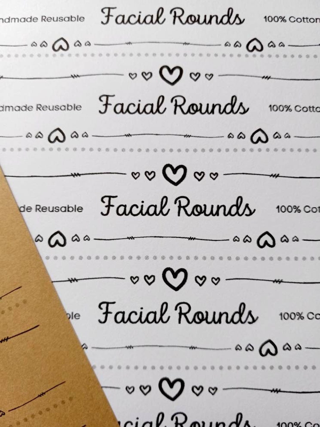 Printable Facial Rounds Wrap Labels: DIY Product Packaging ...
