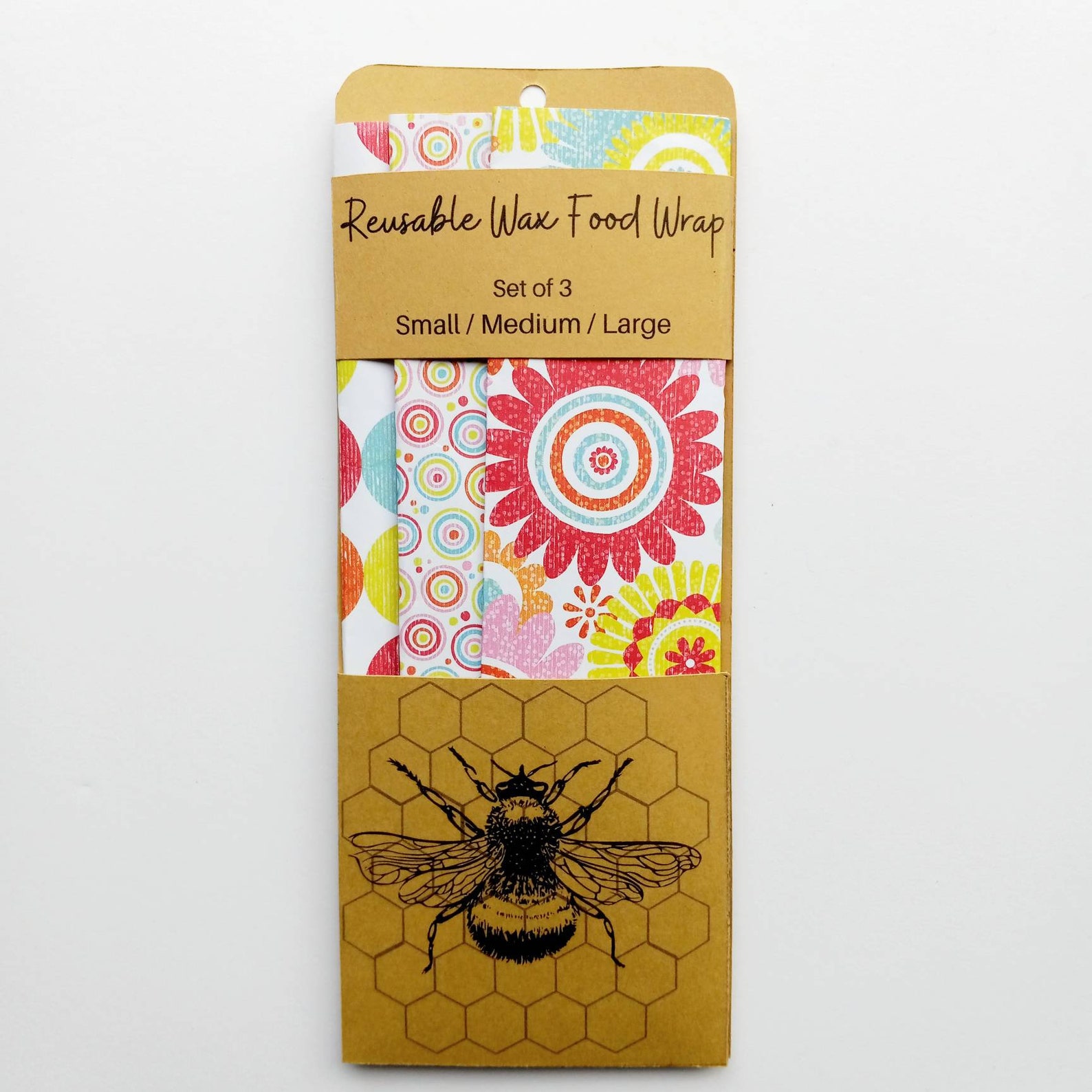 Reusable Beeswax Food Wrap Package: Set of 3 or Single Sized Option ...