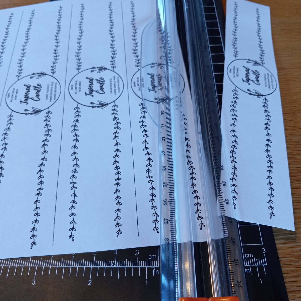 PRINTABLE Wrap Packaging for Tapered Wax Candle - Etsy Canada