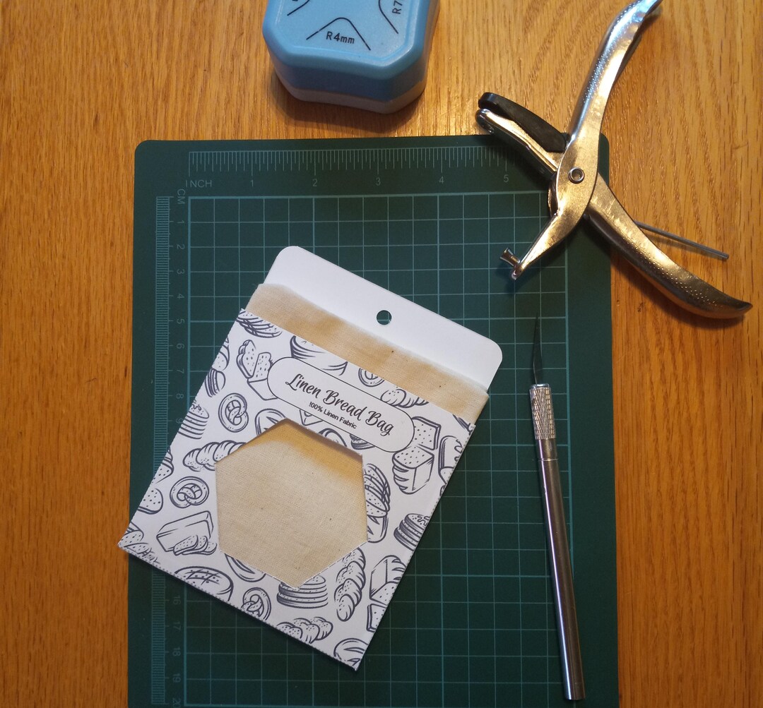 Printable Linen Bread Bag Packaging: DIY Desk Top (PDF Download) - Etsy