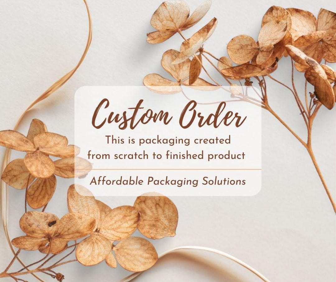 Custom Created Packaging From Conception to Creation - Etsy
