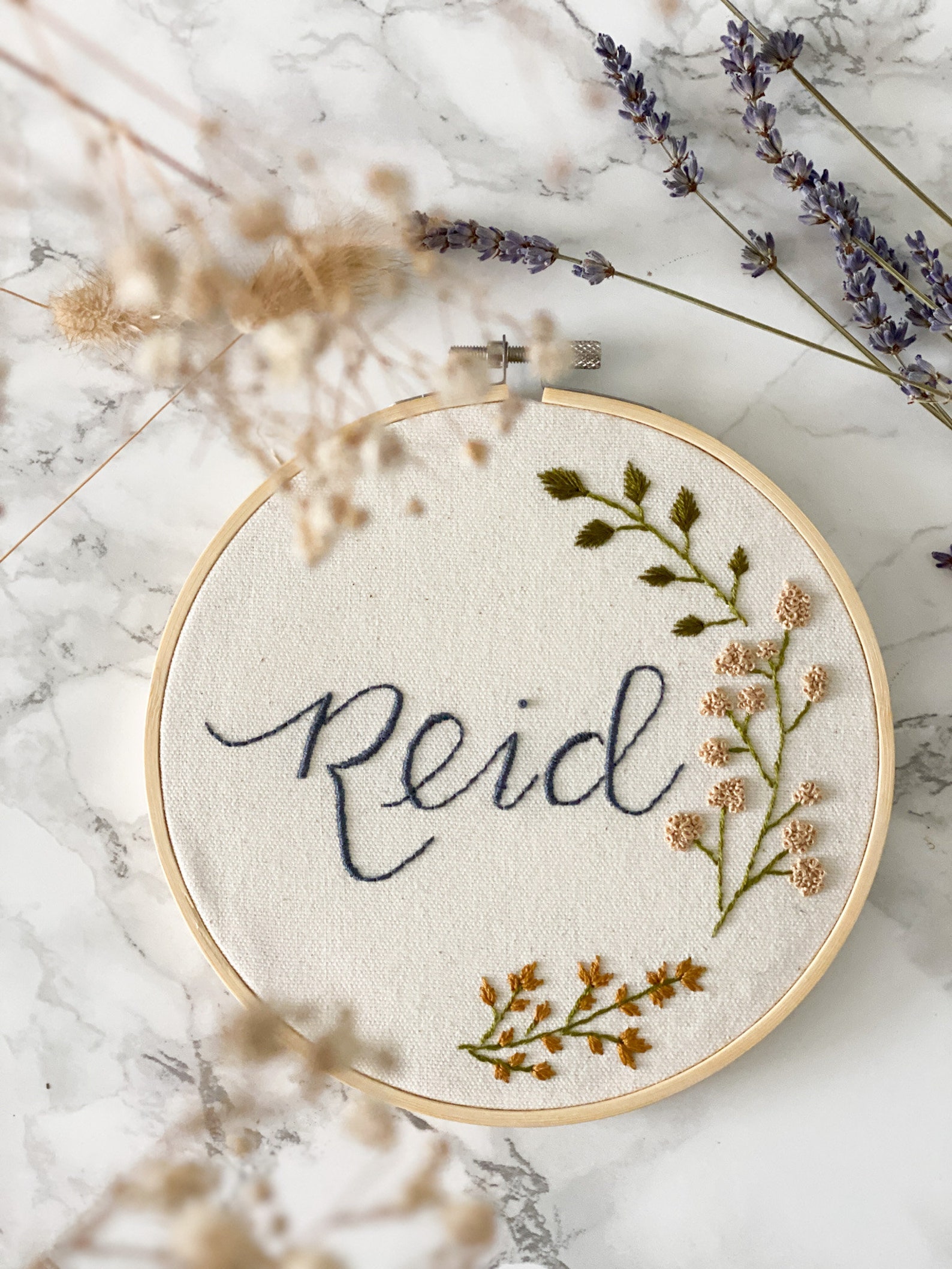 Custom Name Embroidery Hoop Custom Baby Name Embroidery - Etsy