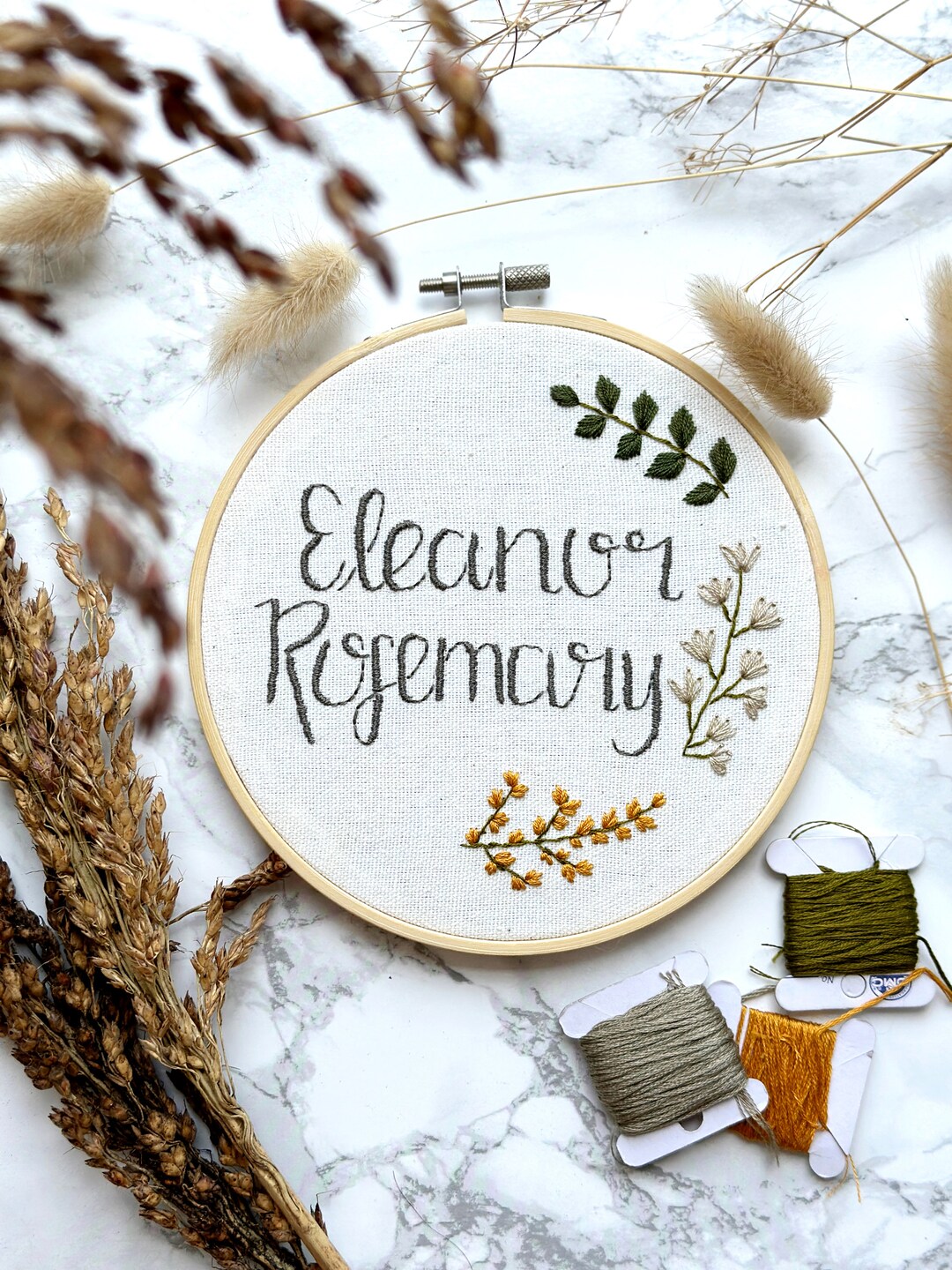 Custom Name Embroidery Hoop Custom Baby Name Embroidery - Etsy