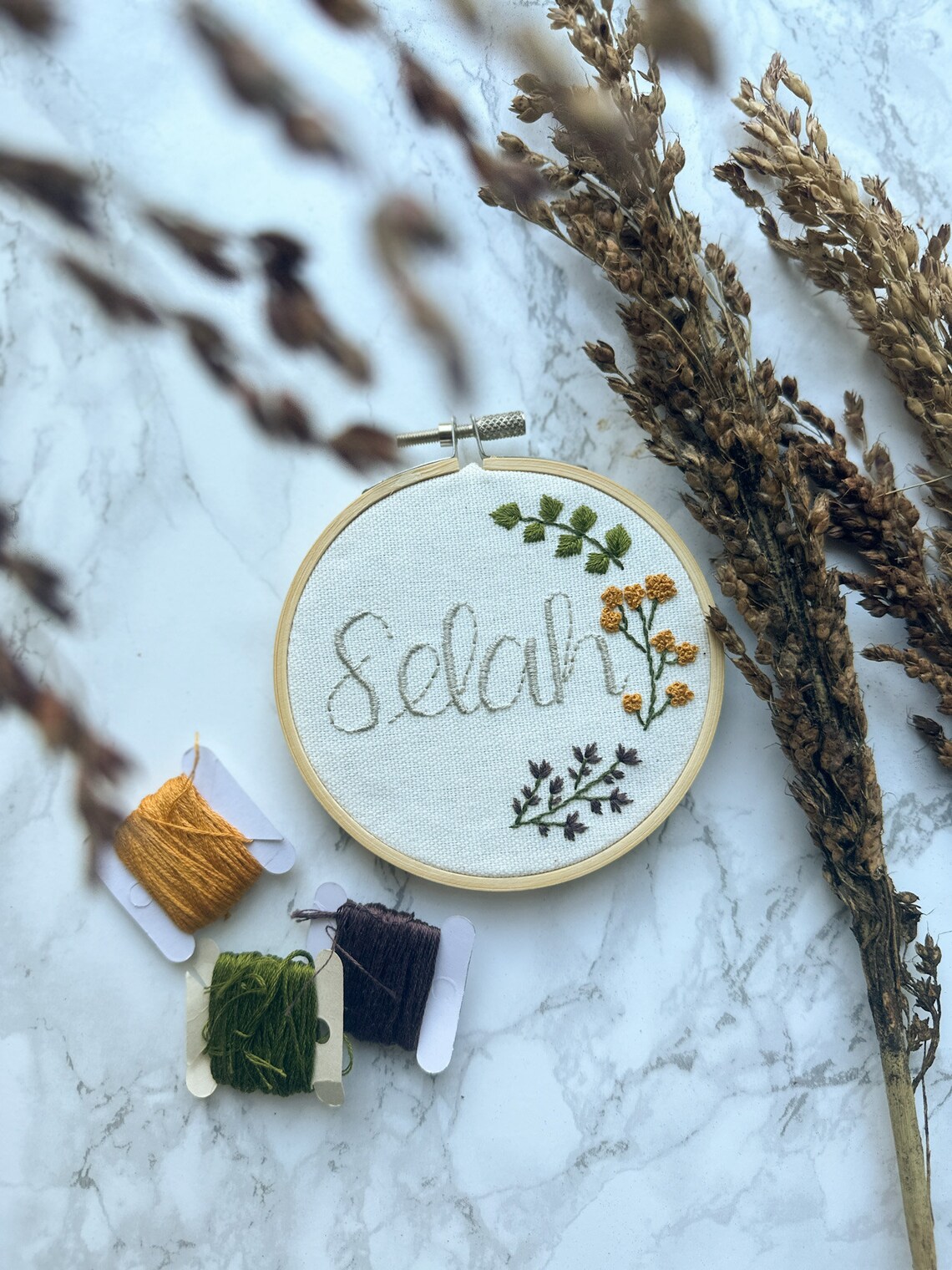 Custom Name Embroidery Hoop Custom Baby Name Embroidery - Etsy