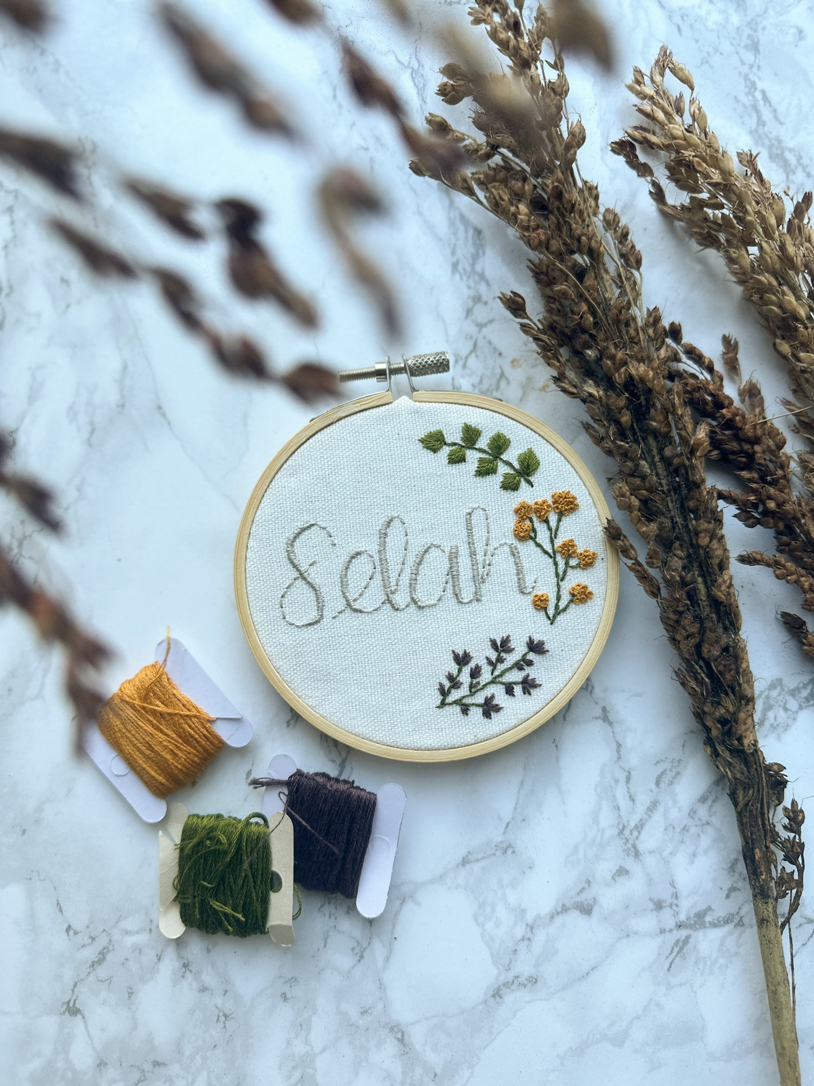 Custom Name Embroidery Hoop Custom Baby Name Embroidery - Etsy